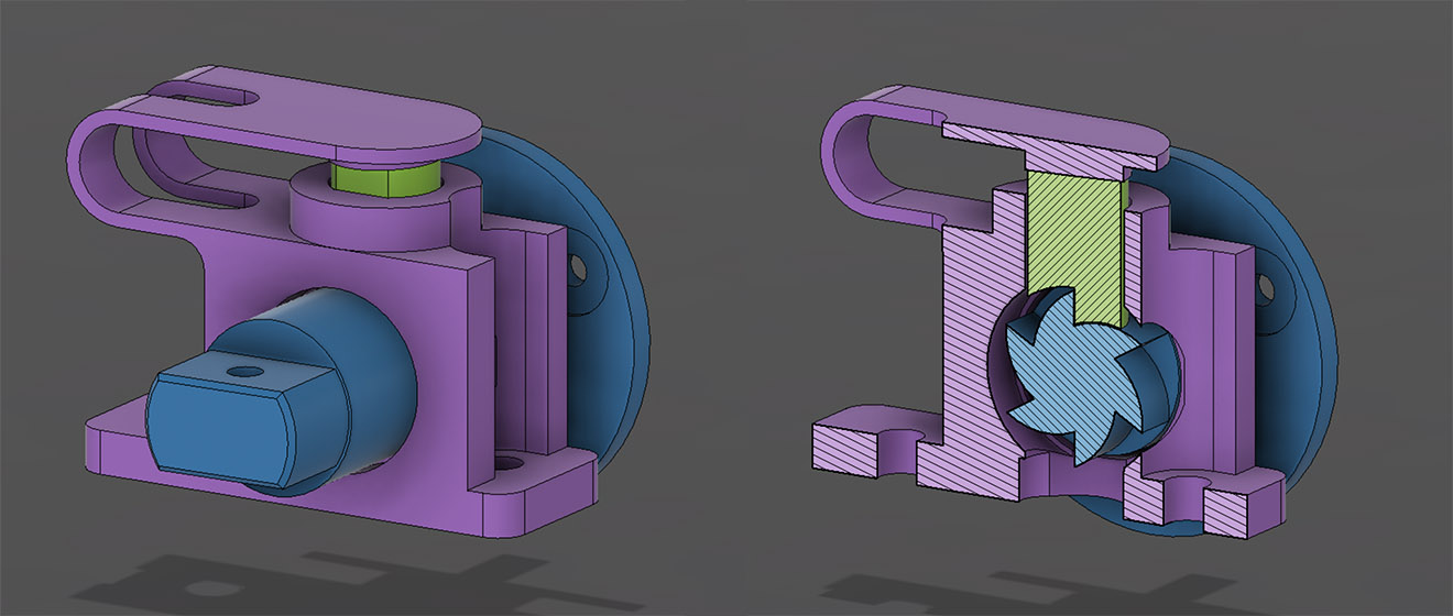 Added one-way rotating mechanism (update: parts arrived) – zinstax