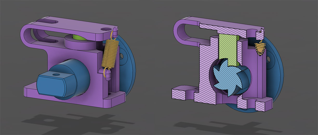 Added one-way rotating mechanism (update: parts arrived) – zinstax